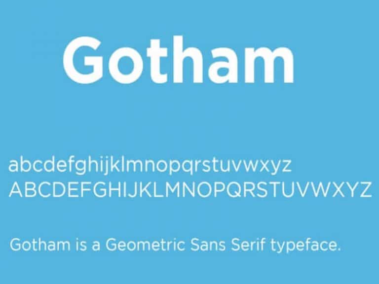 Gotham Font Family Free Download - Fonts Empire