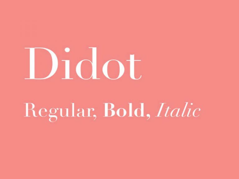 Didot Font Family Free Download - Fonts Empire