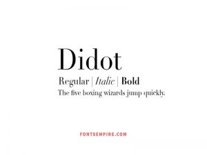 Didot Font Family Free Download - Fonts Empire