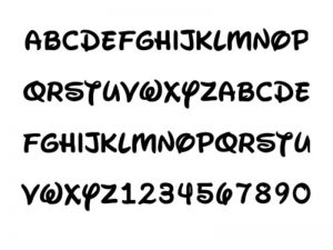 Disney Font Free Download - Fonts Empire