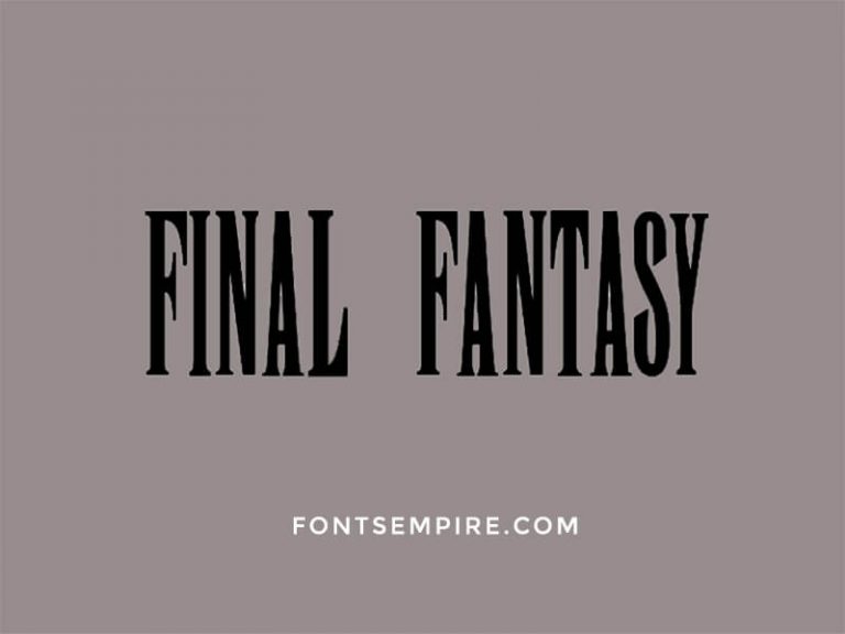 Final Fantasy Font Free Download - Fonts Empire