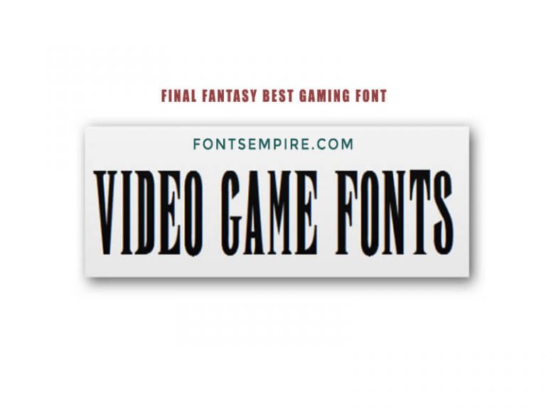 Final Fantasy Font Free Download - Fonts Empire
