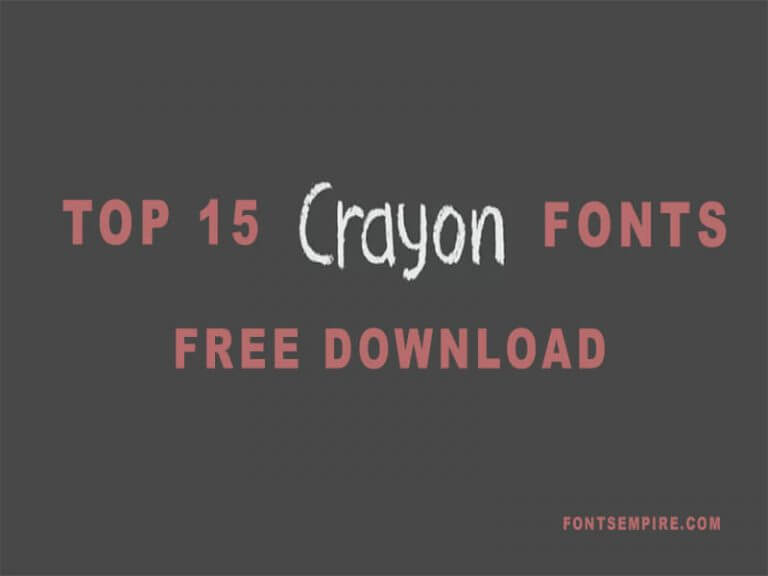 Top 15 Crayon Fonts Free Download - Fonts Empire