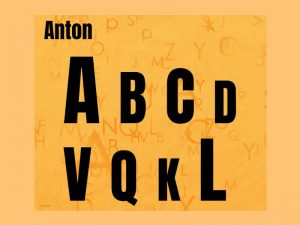 Anton Font Family Free Download - Fonts Empire