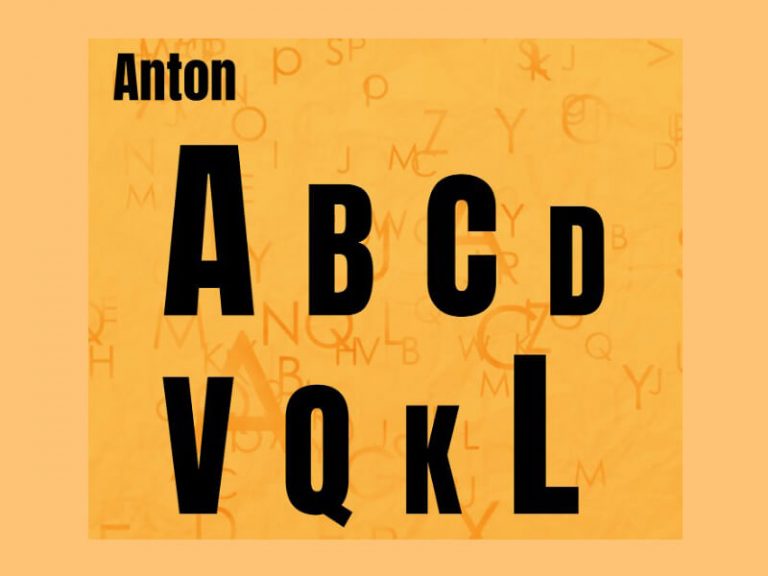 Anton Font Family Free Download - Fonts Empire