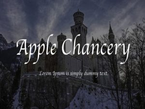 Apple Chancery Font Free Download - Fonts Empire