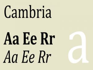 Cambria Font Free Download - Fonts Empire