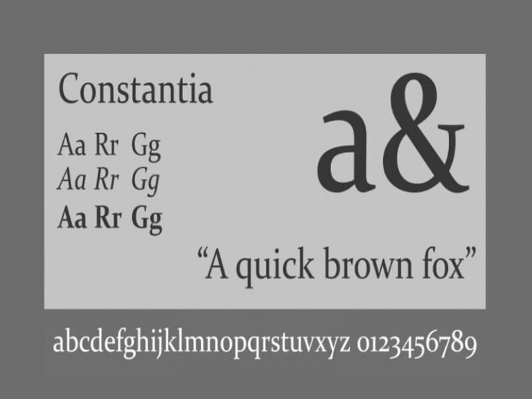 Constantia Font Free Download - Fonts Empire