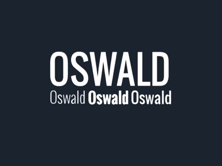 Oswald Font Family Free Download - Fonts Empire