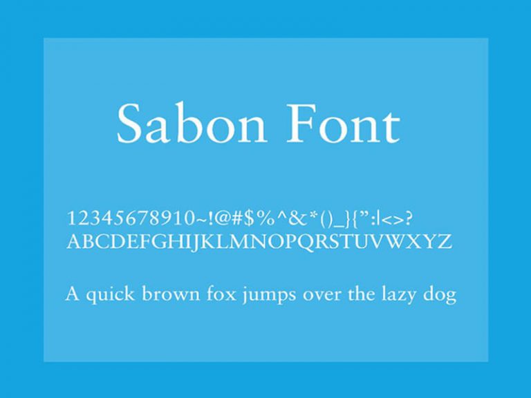 Sabon Font Free Download - Fonts Empire