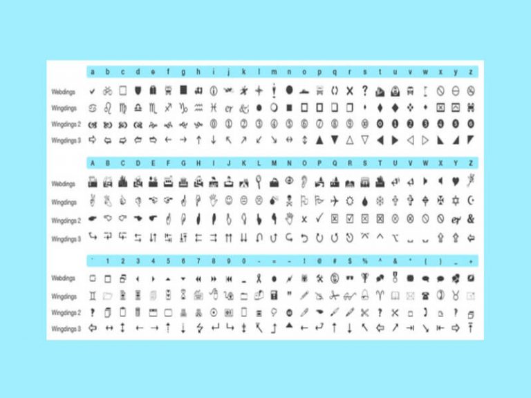 Wingdings Font Free Download - Fonts Empire