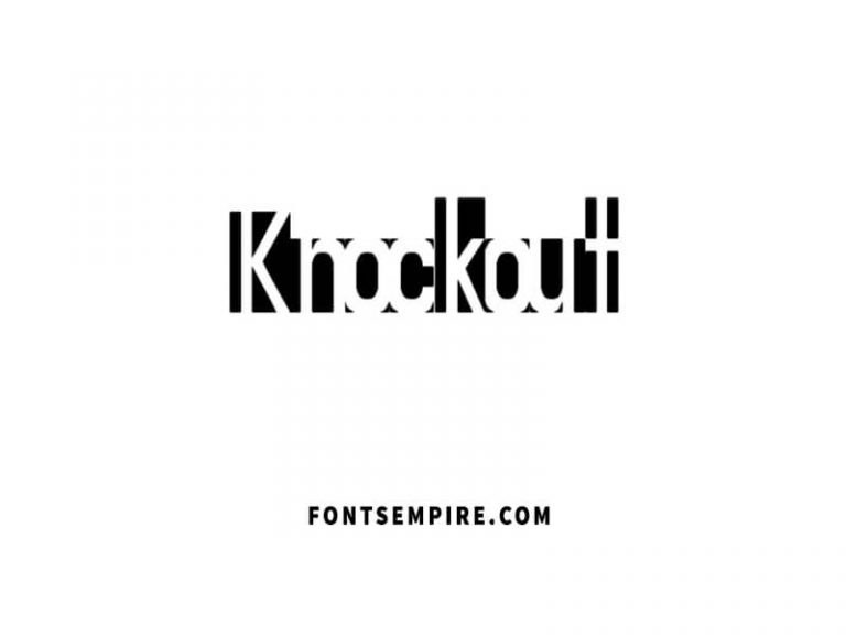 Knockout Font Family Free Download - Fonts Empire