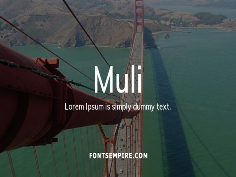 Muli Font Family Free Download - Fonts Empire