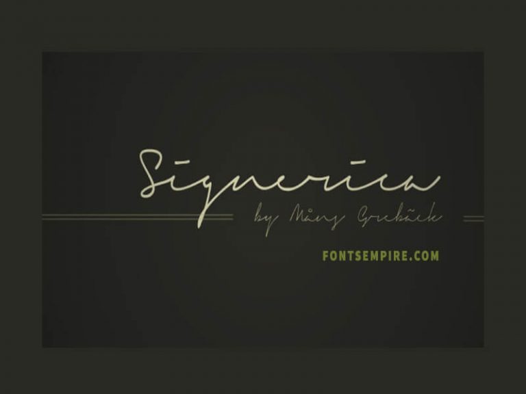 Signerica Font Free Download - Fonts Empire