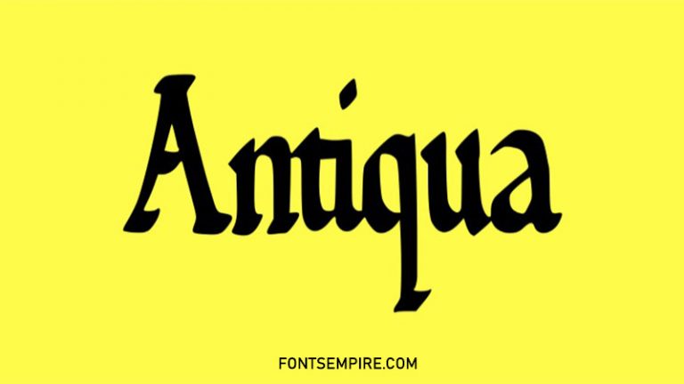 Antiqua Font Family Free Download - Fonts Empire