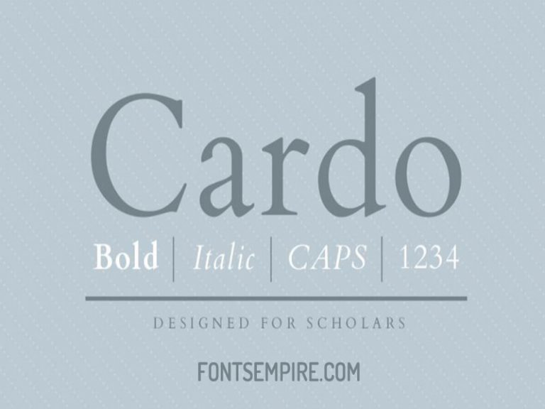Cardo Font Family Free Download - Fonts Empire