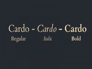 Cardo Font Family Free Download - Fonts Empire