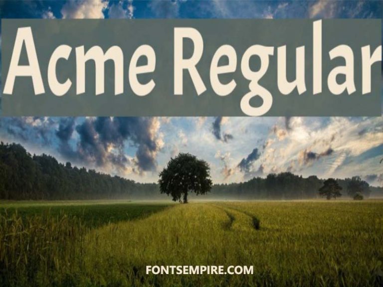 Acme Font Free Download - Fonts Empire