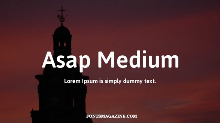 Asap Medium Font Free Download - Fonts Empire