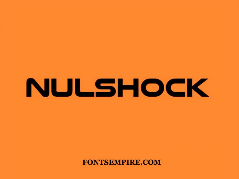 Nulshock Font Free Download - Fonts Empire