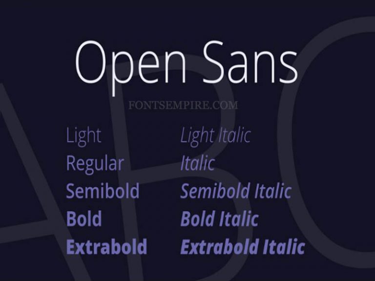 Open Sans Font Free Download - Fonts Empire