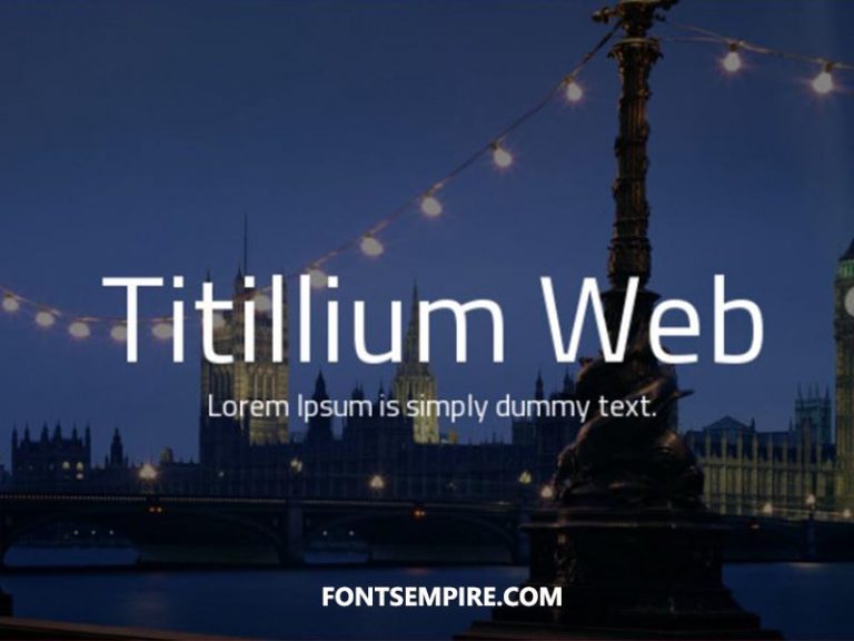 Titillium Web Font Free Download - Fonts Empire