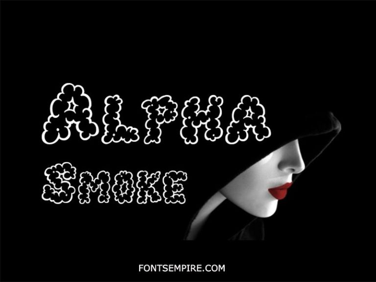 Alpha Smoke Font Free Download - Fonts Empire