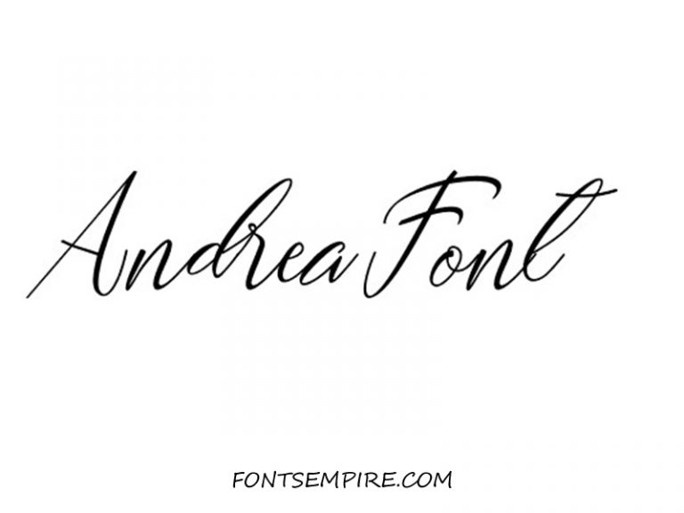 Andrea Font Free Download - Fonts Empire