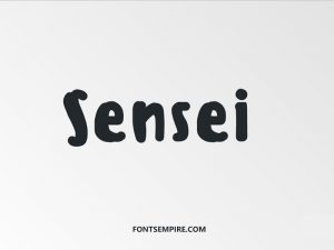 Sensei Font Free Download - Fonts Empire
