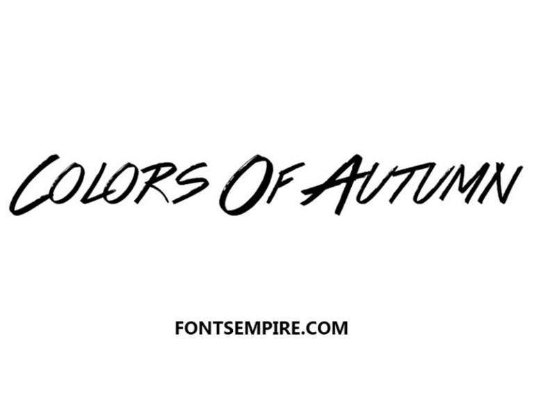Colors of Autumn Font Download - Fonts Empire