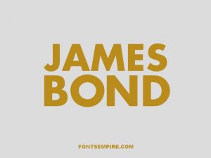James Bond Font Download - Fonts Empire