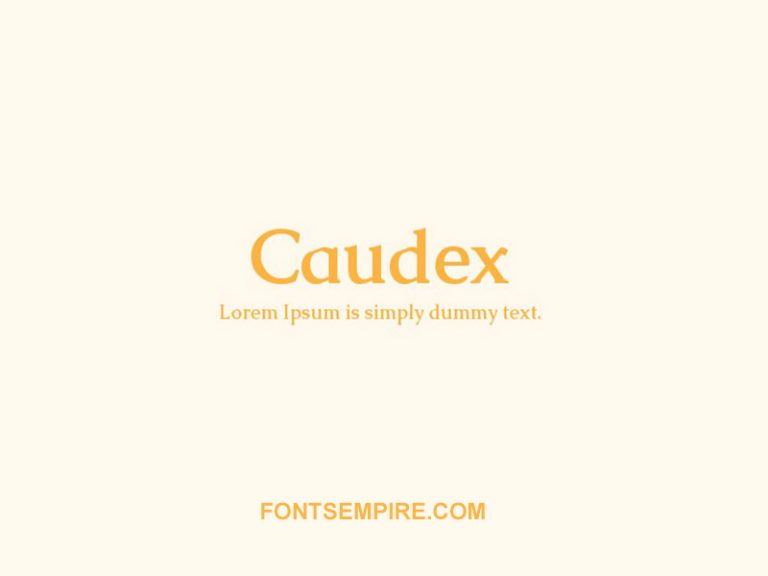 Caudex Font Free Download - Fonts Empire