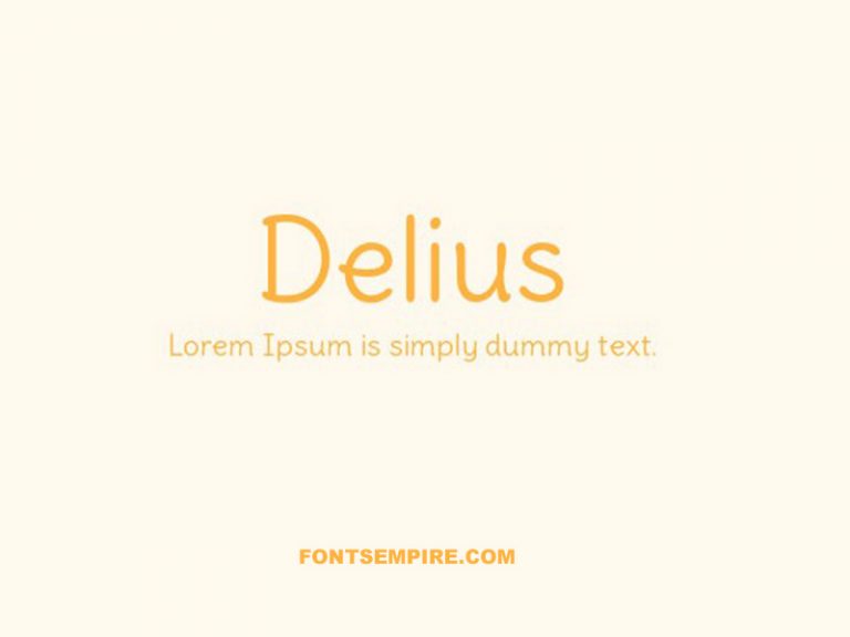 Delius Font Free Download - Fonts Empire