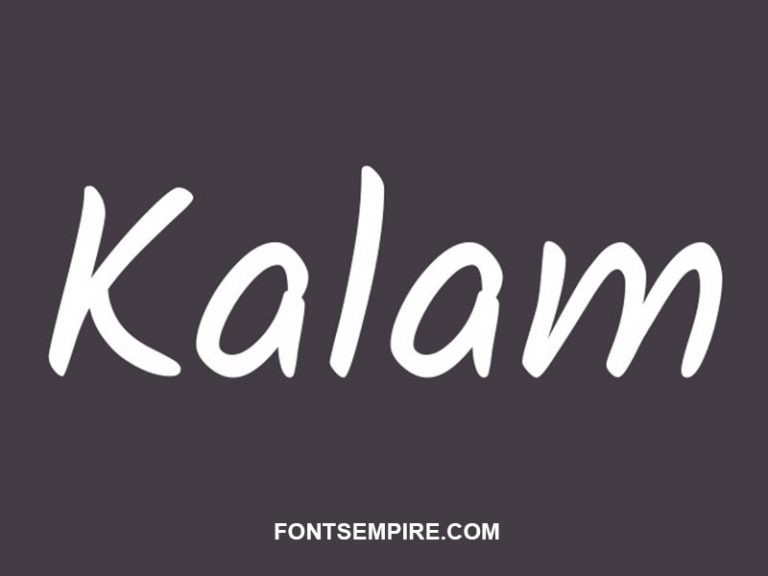 Kalam Font Free Download - Fonts Empire