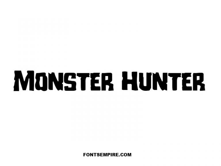 Monster Hunter Font Download - Fonts Empire