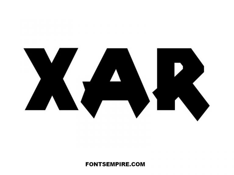 XAR Font Free Download - Fonts Empire