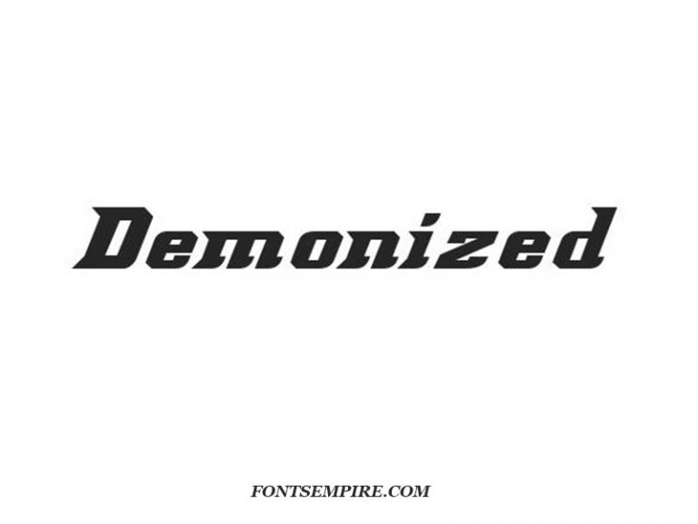 Demonized Font Free Download - Fonts Empire