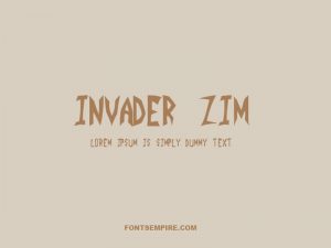 Invader Zim Font Free Download - Fonts Empire