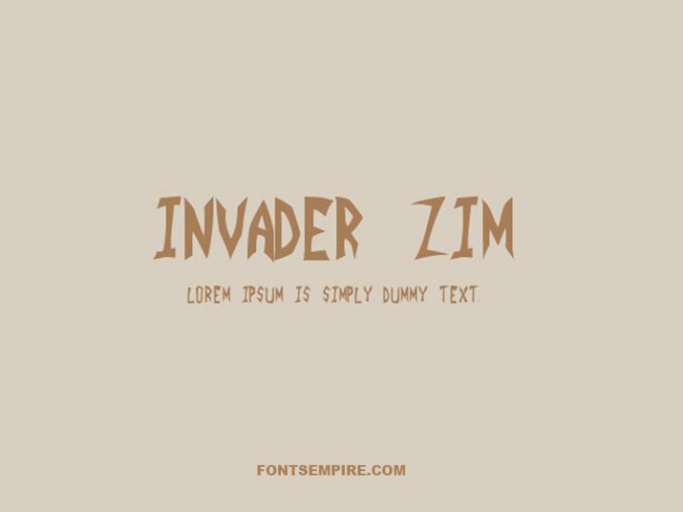 Invader Zim Font Free Download - Fonts Empire