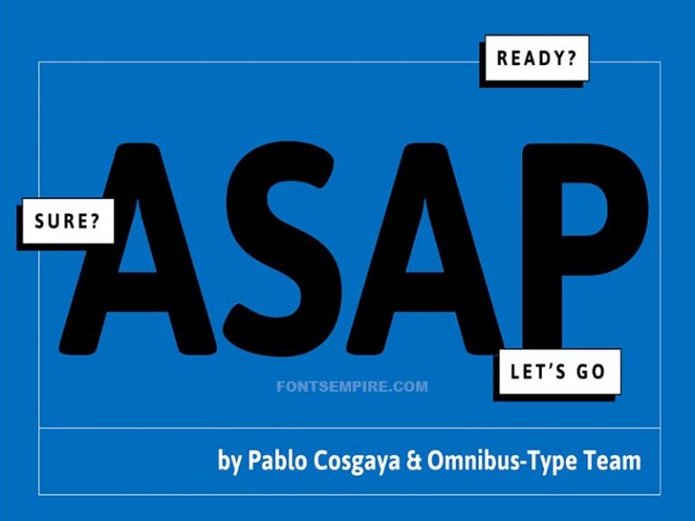 Asap Font Free Download - Fonts Empire