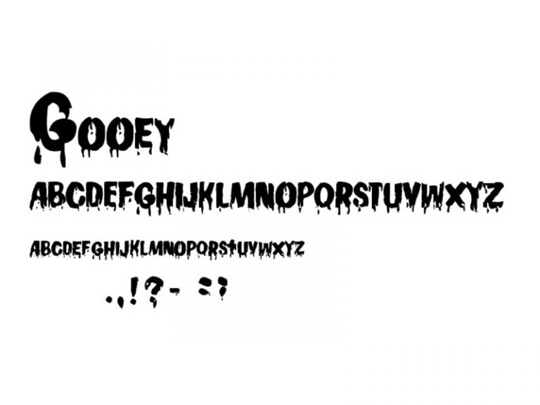 Gooey Font Free Download - Fonts Empire