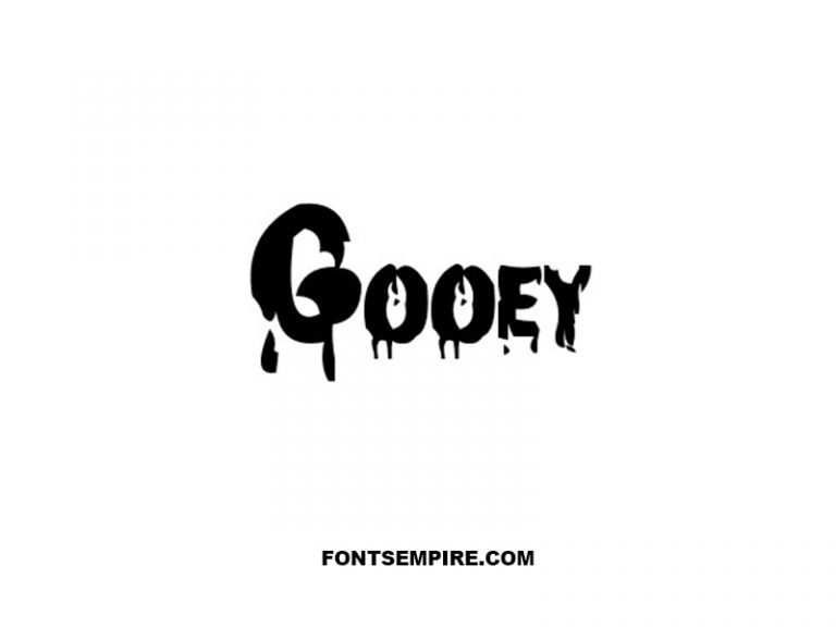 Gooey Font Free Download - Fonts Empire