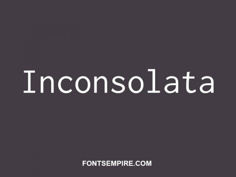 Inconsolata Font Free Download - Fonts Empire