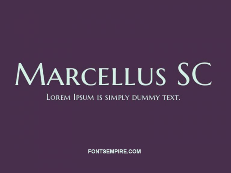 Marcellus SC Font Free Download - Fonts Empire