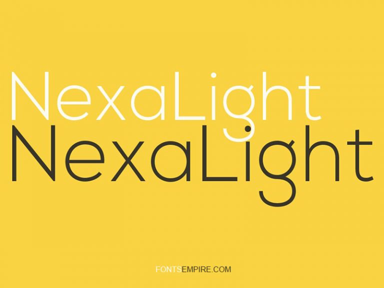 Nexalight Font Free Download - Fonts Empire