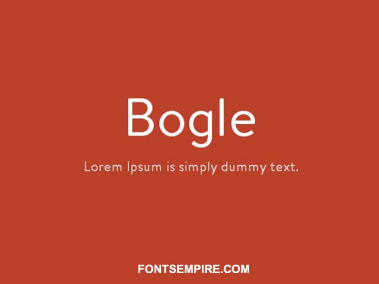 Bogle Font Free Download - Fonts Empire