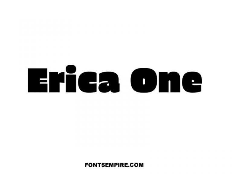 Erica One Font Free Download - Fonts Empire