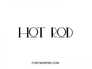 Hot Rod Font Free Download - Fonts Empire