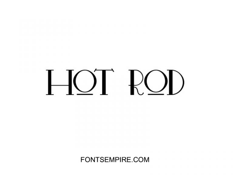 Hot Rod Font Free Download - Fonts Empire