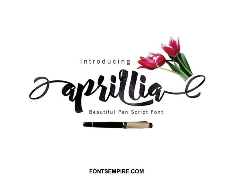 Aprillia Script Font Free Download Fonts Empire